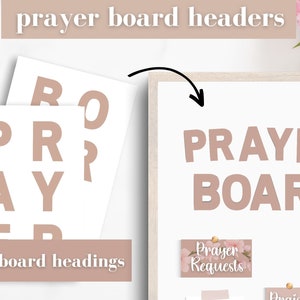 Prayer Board Headings, Daily Prayer Board Words, Prayer Bulletin Board ...