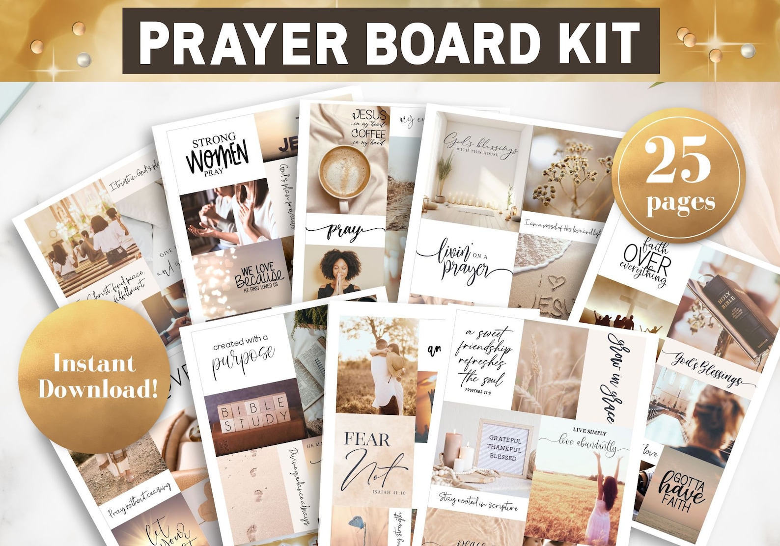 Prayer Board Kit 2026, Printable Prayer Board for Women, Prayer Request ...