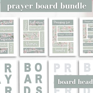 Prayer Board Bundle, Prayer Board Party Printables, Christian Prayer ...