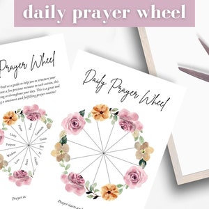 Daily Prayer Wheel Printable, Prayer Routine, Prayer Board Kit - Etsy