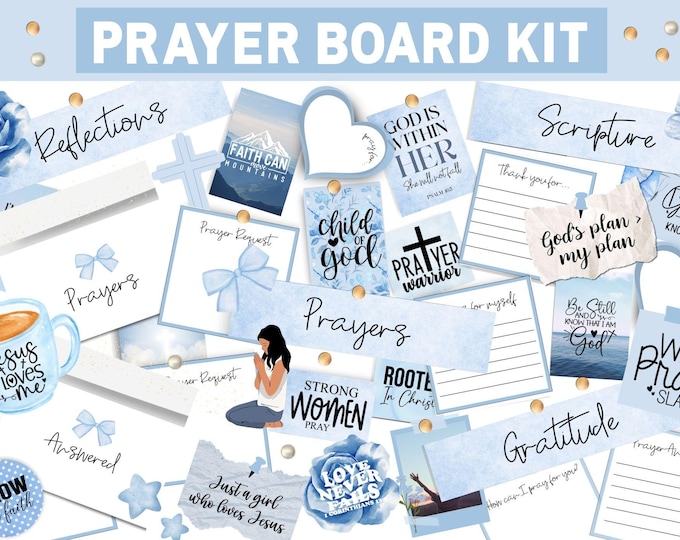 Pink Prayer Board Kit 2026, Printable Girls Prayer Board, Prayer ...