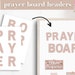 Prayer Board Printable, Daily Prayer Board, Prayer Board Headings ...