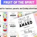 Fruit of the Spirit Awards, Printable Fruit of the Spirit Certificate ...