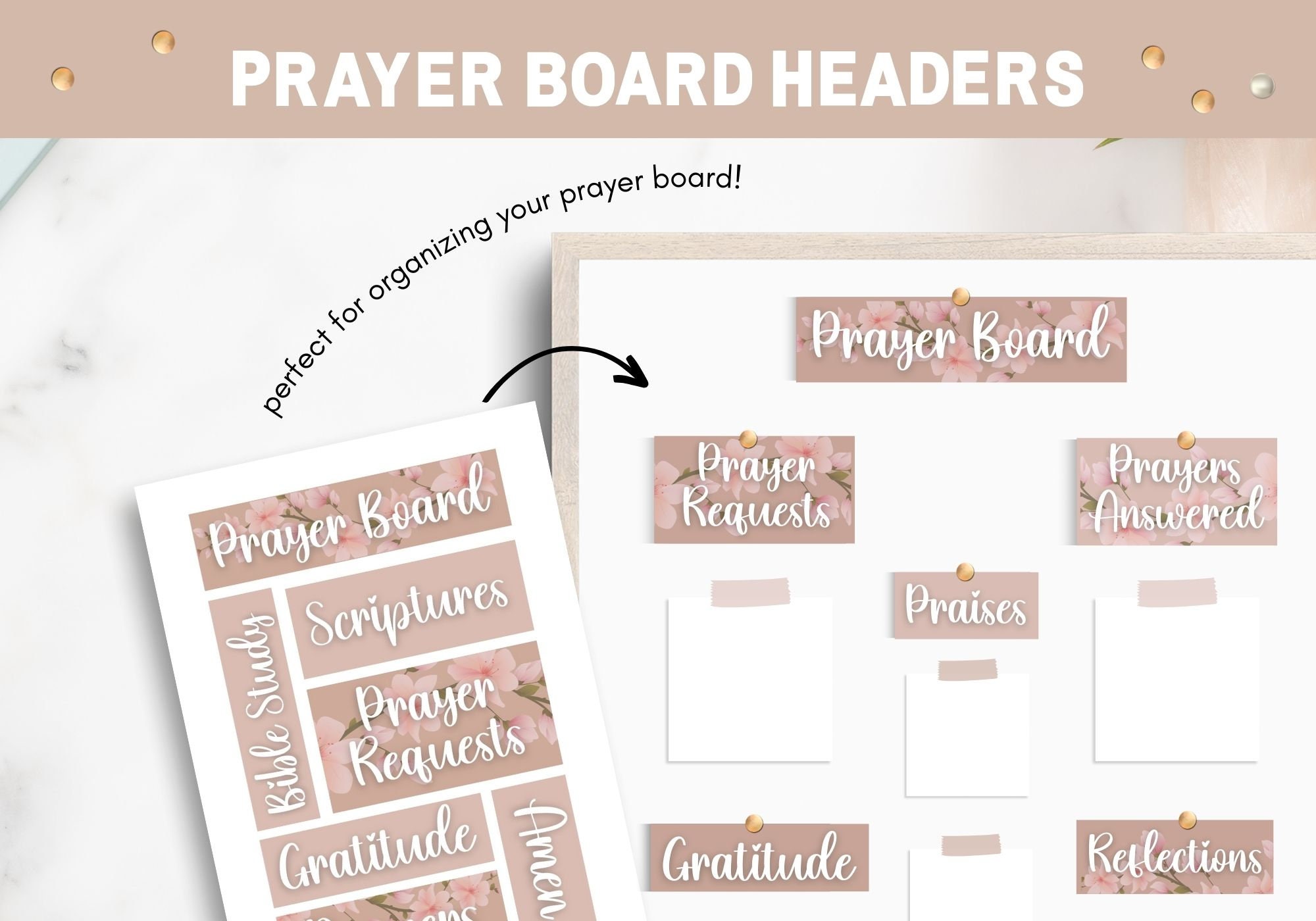 Prayer Board Headings, Daily Prayer Board Words, Prayer Bulletin Board ...
