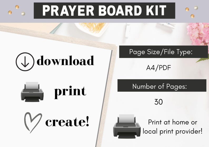 Prayer Board Kit 2026, Printable Prayer Board Stater Kit, Prayer ...