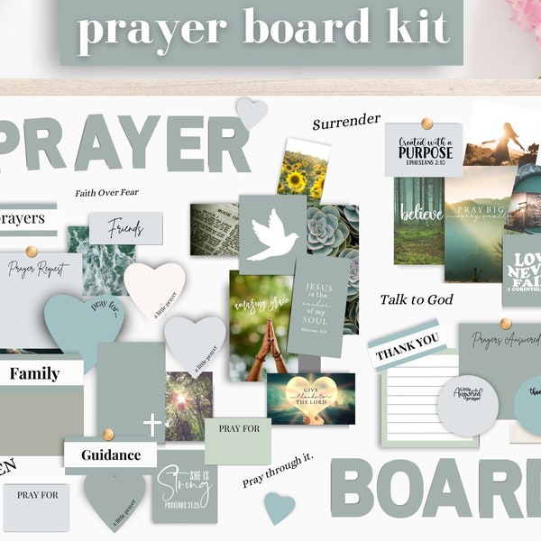 Prayer Board Kit Printable - Etsy