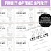 Printable Fruit of the Spirit Certificates, Printable Fruit of the ...