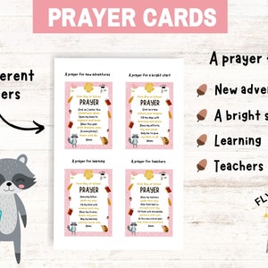 Back to School Prayer Cards, Back to School Prayers, Prayer Tag ...