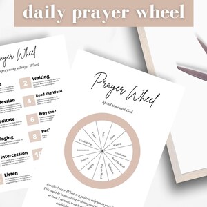 Prayer Wheel Printable, Daily Prayer Routine, Prayer Board Kit, Perfect ...
