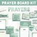 Printable Prayer Board Kit, Vintage Floral Prayer Board, Prayer Cards ...