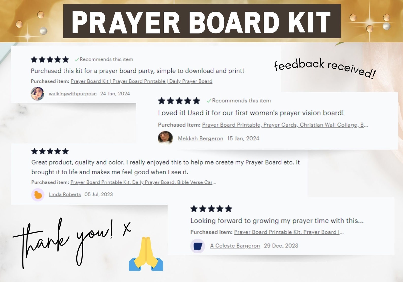 Prayer Board Kit 2026, Printable Prayer Board for Women, Prayer Request ...