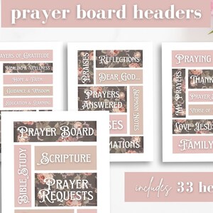 Prayer Board Headings, Daily Prayer Board Words, Prayer Bulletin Board ...