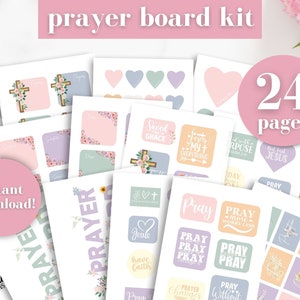Prayer Board Printable, Daily Prayer Board, Bible Verse Cards ...