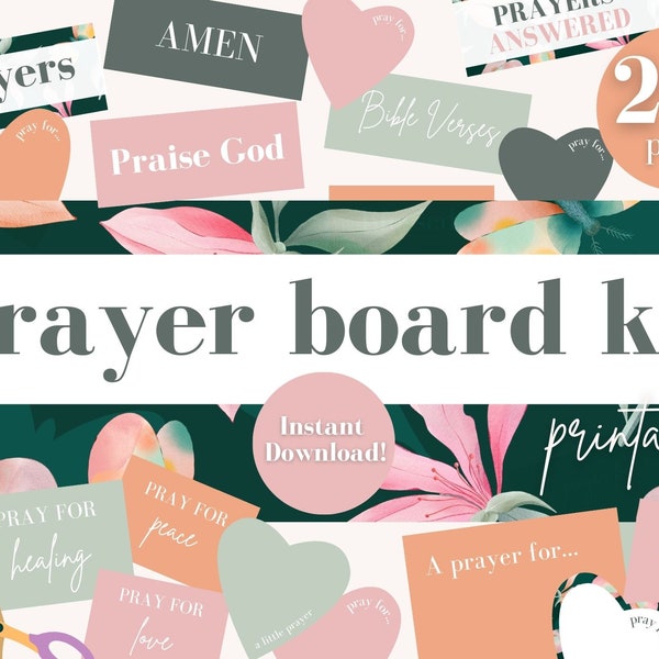 Prayer Board Kit Printable - Etsy