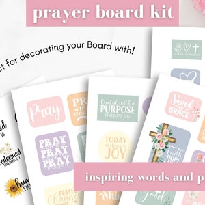 Prayer Board Printable, Daily Prayer Board, Bible Verse Cards ...