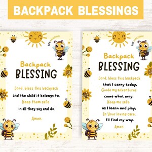 Backpack Blessings, Back to School Prayers, Prayer Tag, Backpack Tag ...