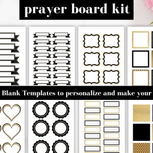 Prayer Board Kit, Printable Prayer Party Kit, Christian Wall Collage ...