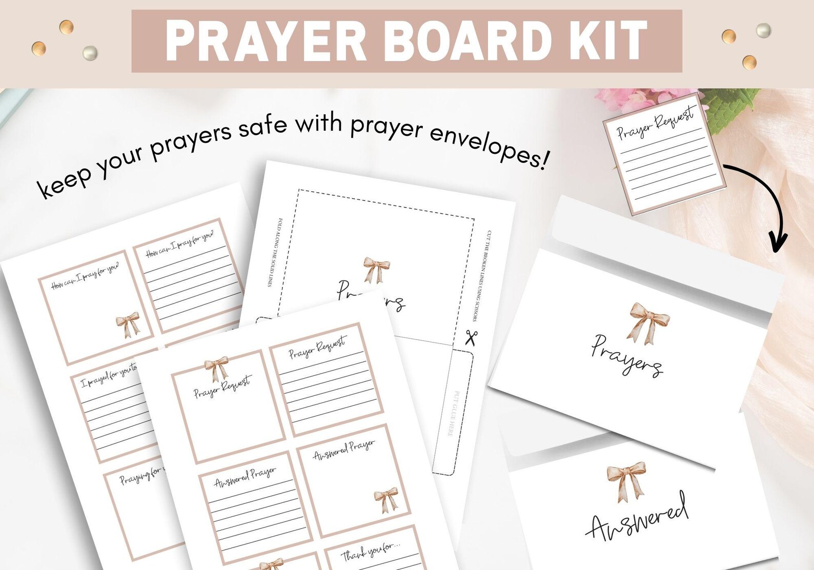 Prayer Board Kit 2026, Printable Prayer Board Party Kit, Prayer ...