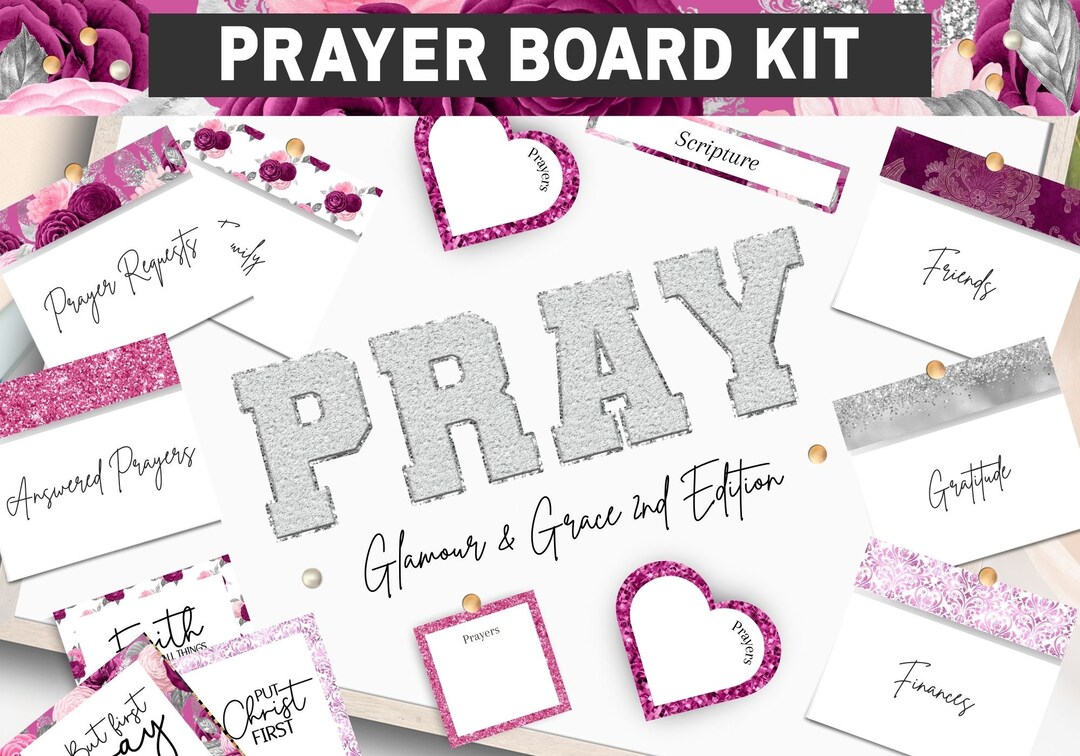 NEW Prayer Board Kit Printable, Prayer Board Envelopes, Prayer Board ...