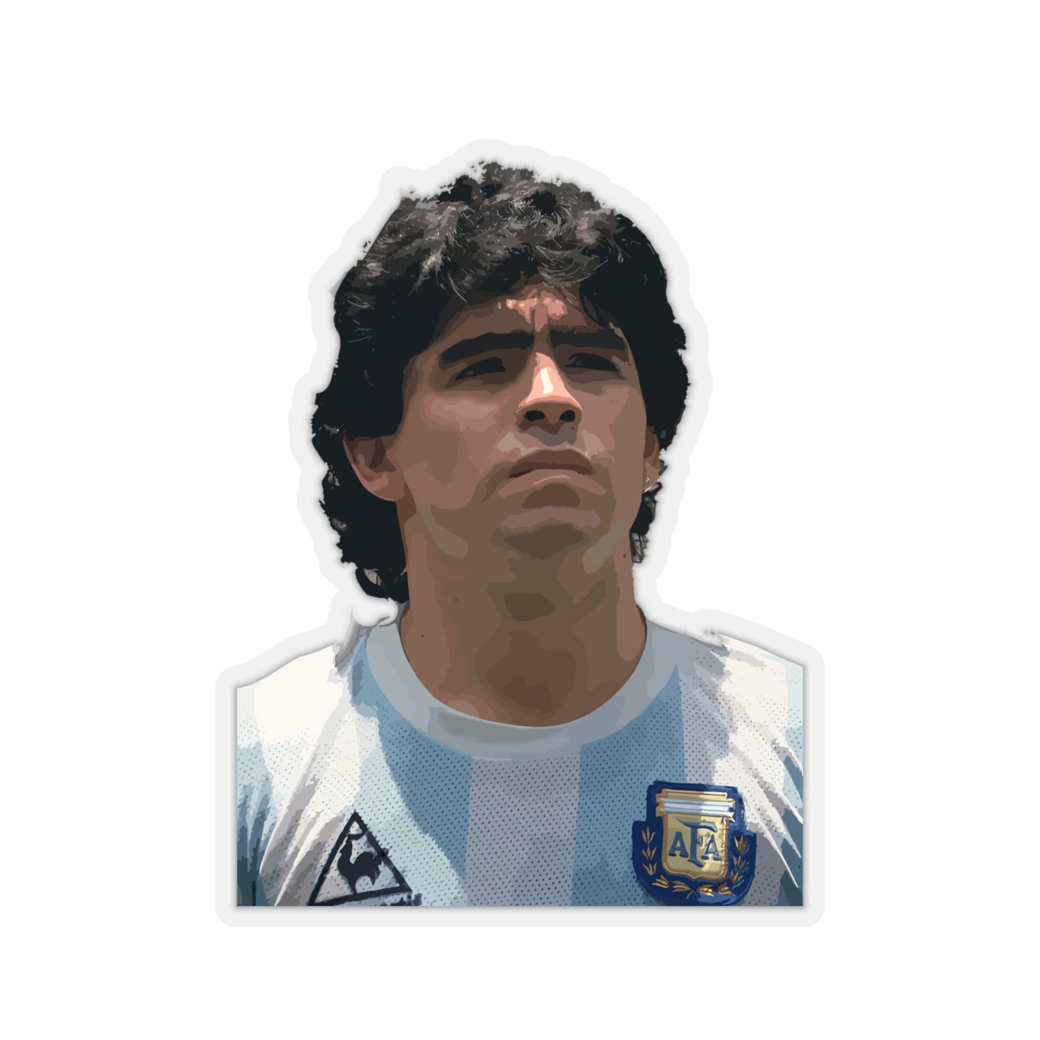 Diego Maradona Cut Stickers, Personalised Stickers, Custom Vinyl ...