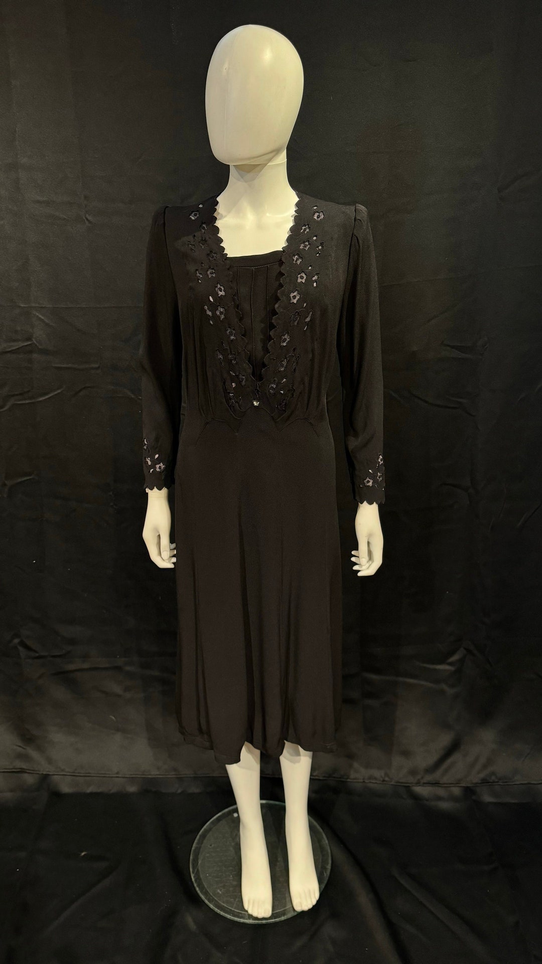 Beautiful Late 1930’s Volup Dress - Etsy
