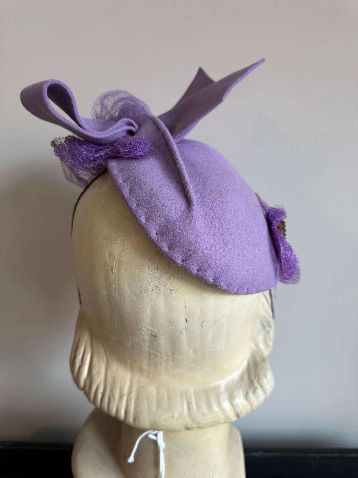 Stunning 1940s Felt Hat in a Rare Colour - Etsy