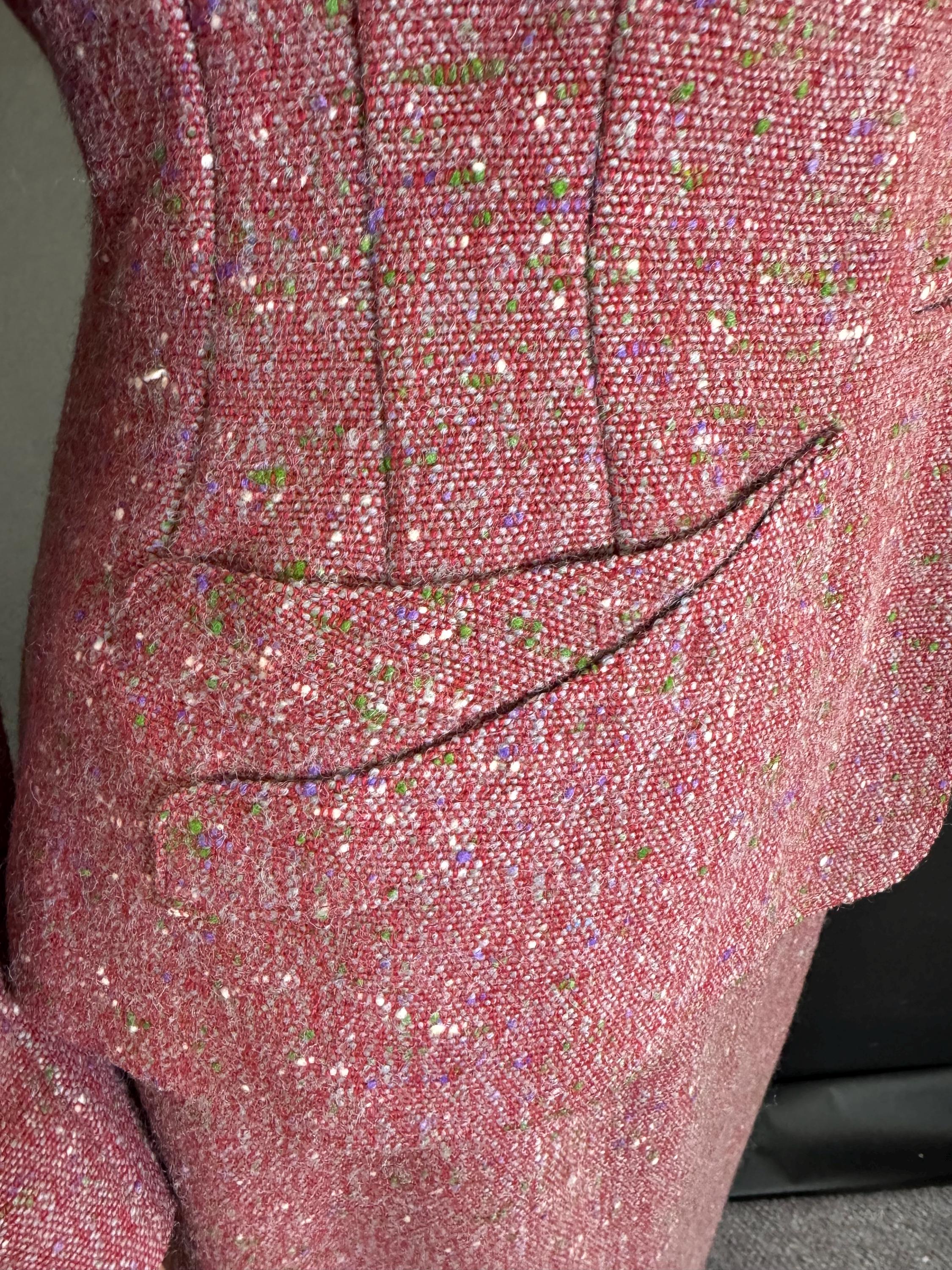 Stunning 1940s Pink Tweed Suit - Etsy UK
