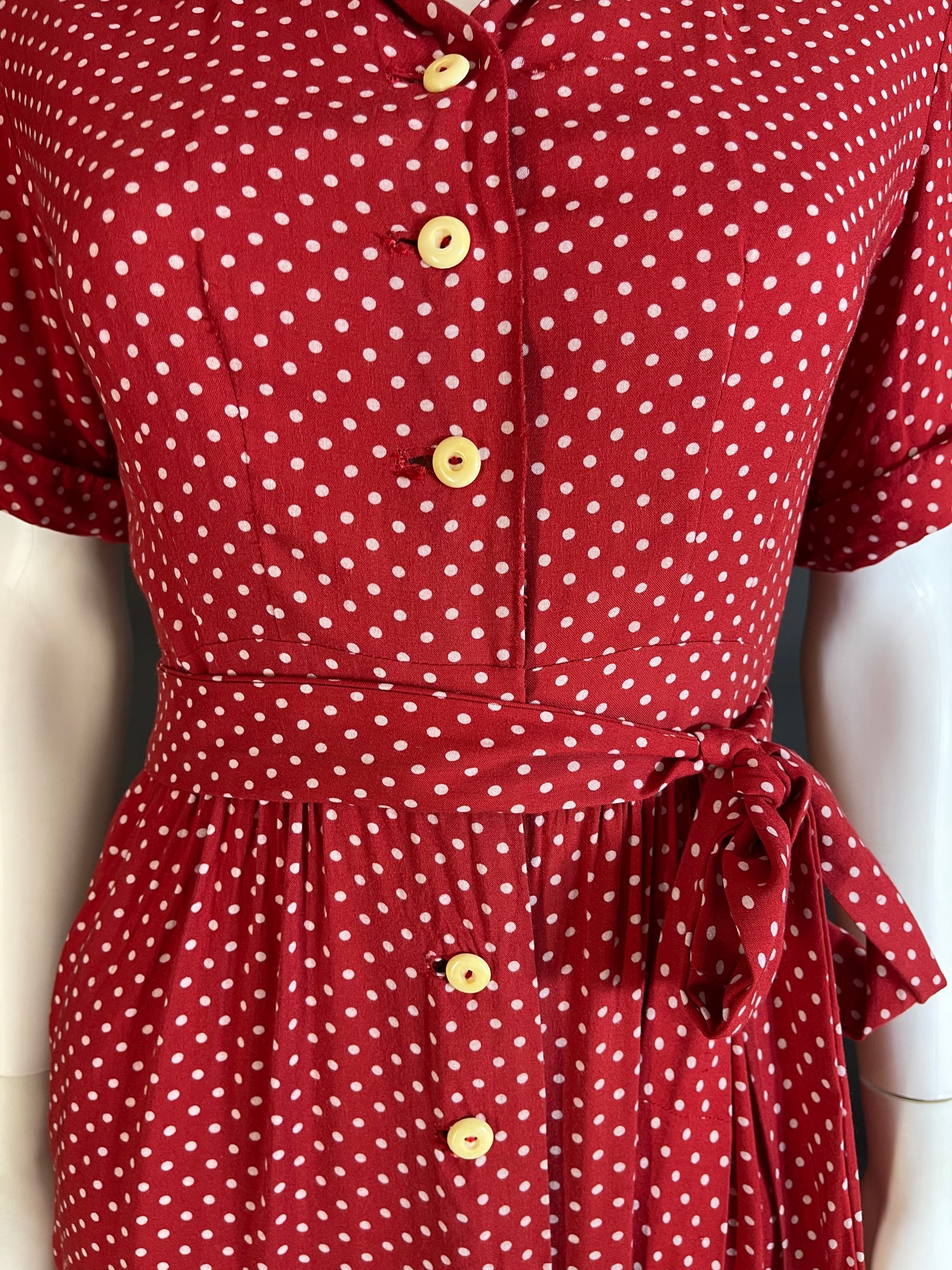 Really Pretty 1940s Day Dress - Etsy