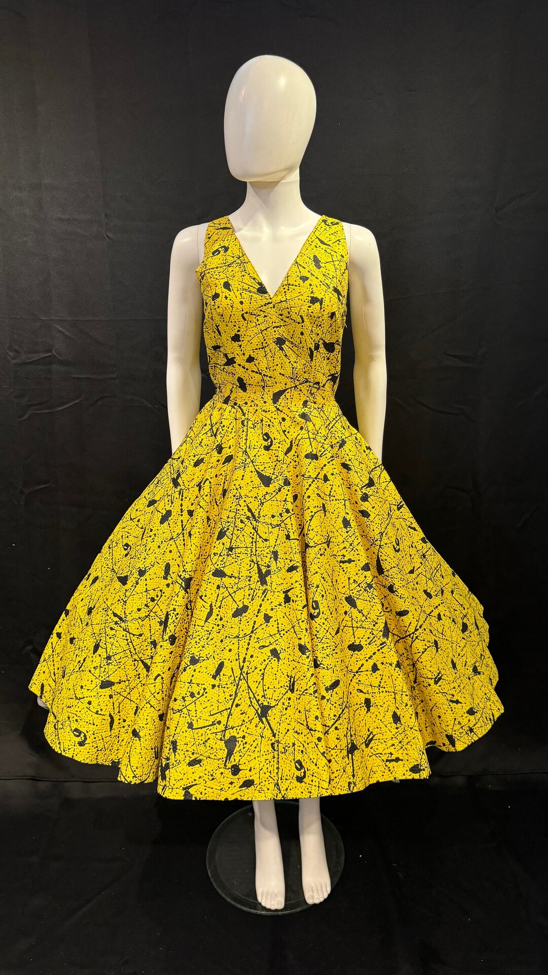 Stunning 1950s Atomic Print Dress - Etsy
