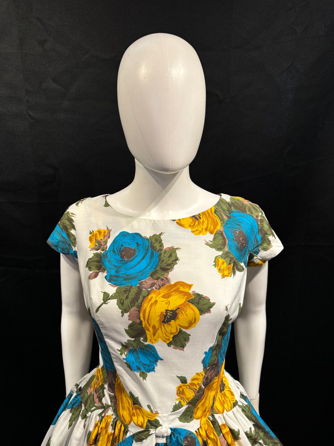 Outstanding 1950s “alice Edward’s” Summer Dress Perfect for Goodwood ...