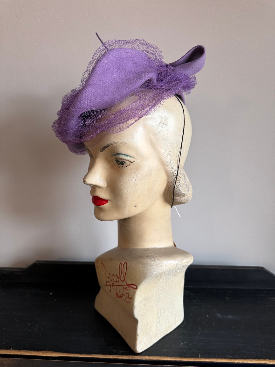 Stunning 1940s Felt Hat in a Rare Colour - Etsy