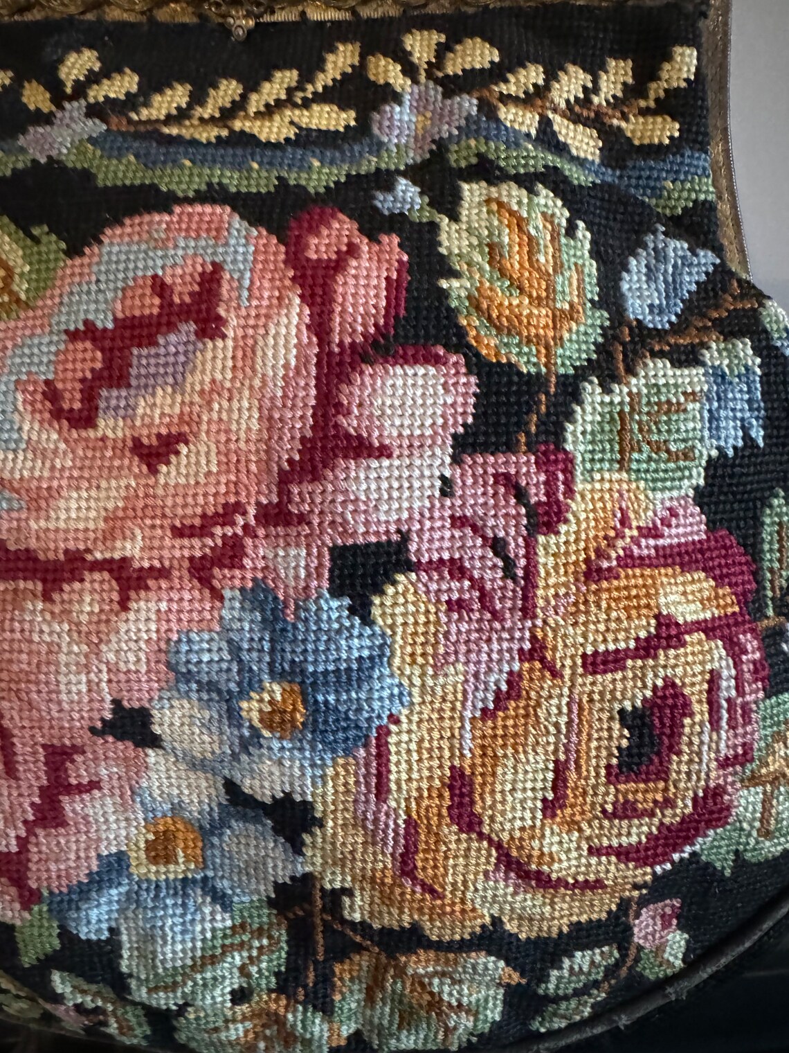 Really Pretty 1920’s Needlepoint Bag - Etsy