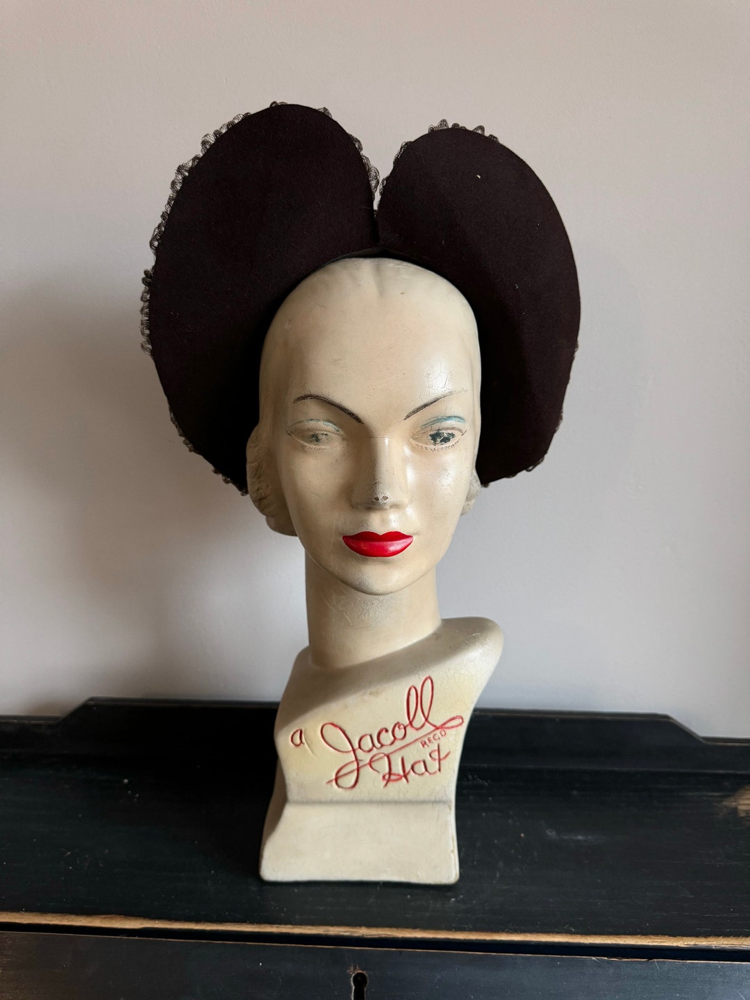 Beautiful Early 1940s Halo Hat - Etsy