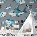 Cute Kawaii Shark Seamless Pattern Commercial Use Under the Sea Digital ...