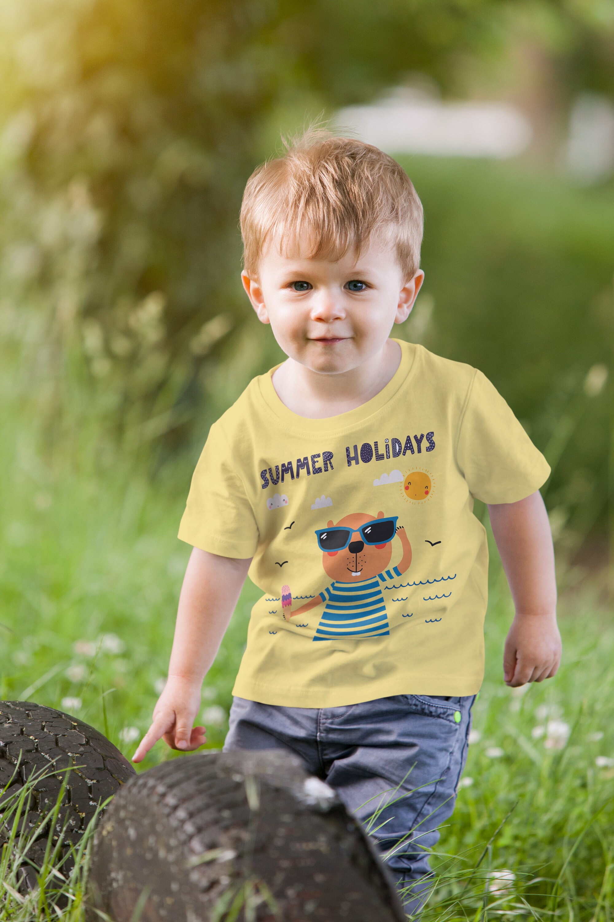 Cute Animal PNG Sublimation Design Summer Kids Sublimation Files for T ...