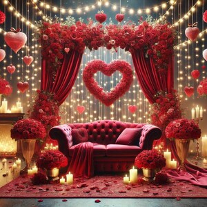 Romantic Valentine Backdrops Collection - Etsy