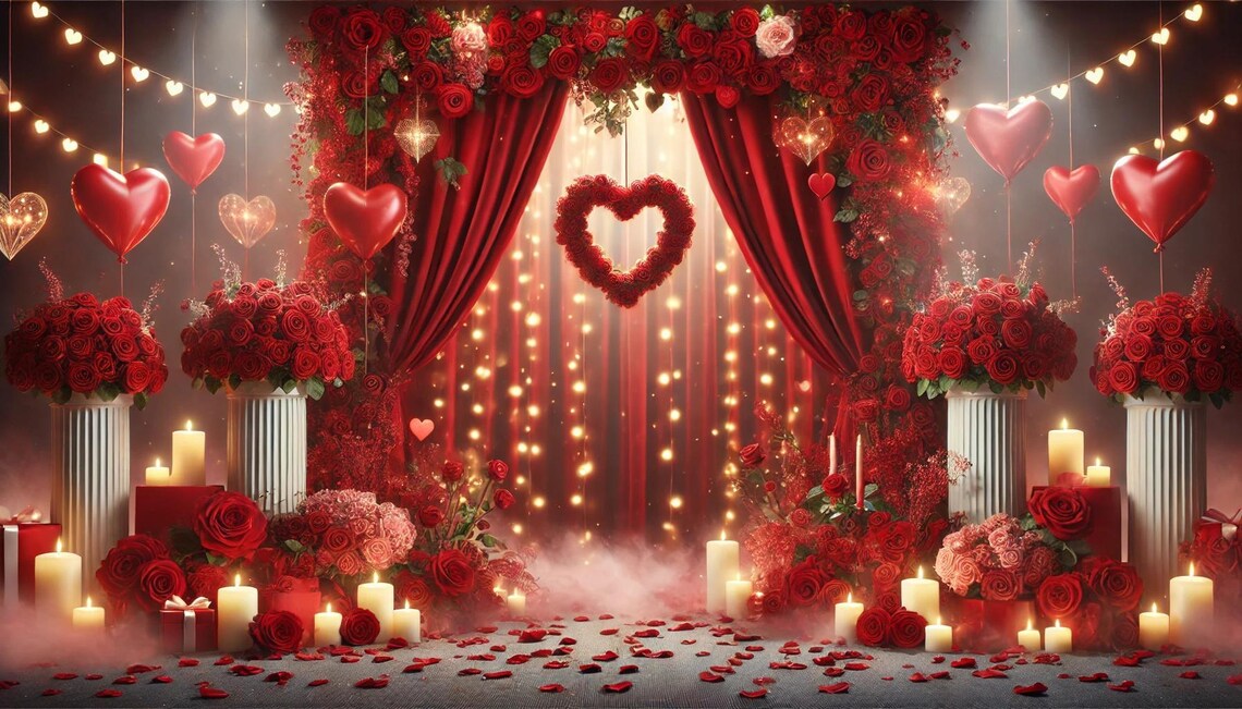 Romantic Valentine Backdrops Collection - Etsy