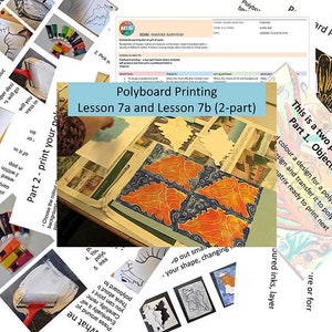 Marine Mayhem Polyboard Printing Art Lesson (digital Download) - Etsy