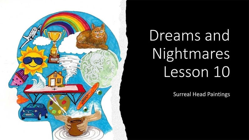 Step by Step Art Lesson for Ks3 School Children, Painting Lesson, How ...