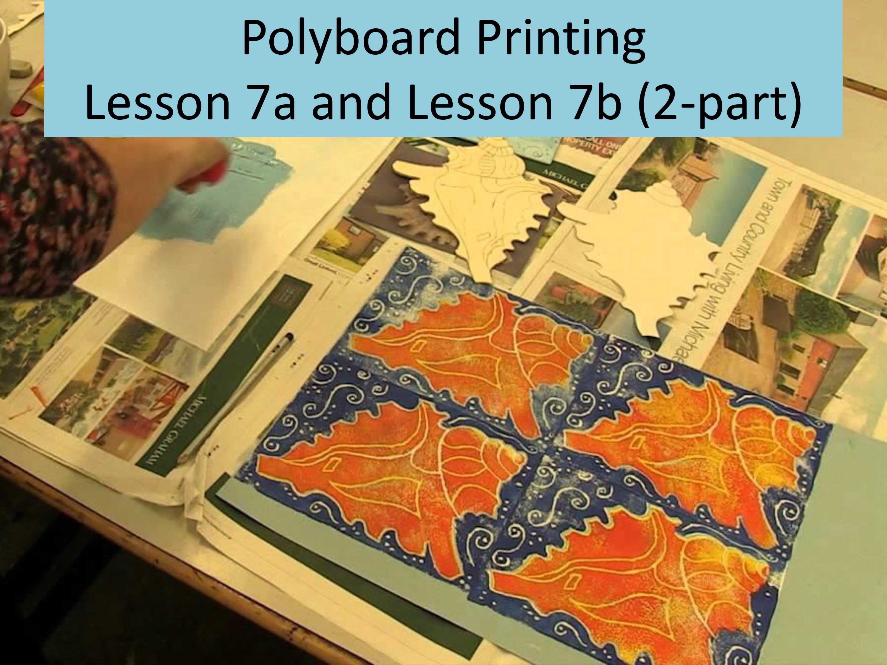 How to Print Using Polyboard, Printing Lesson, Art Print Lesson, How to ...