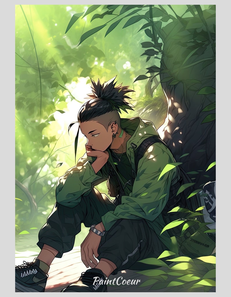 Manga Poster Anime Manga Panel Decor Anime Digital Art Printable Poster ...