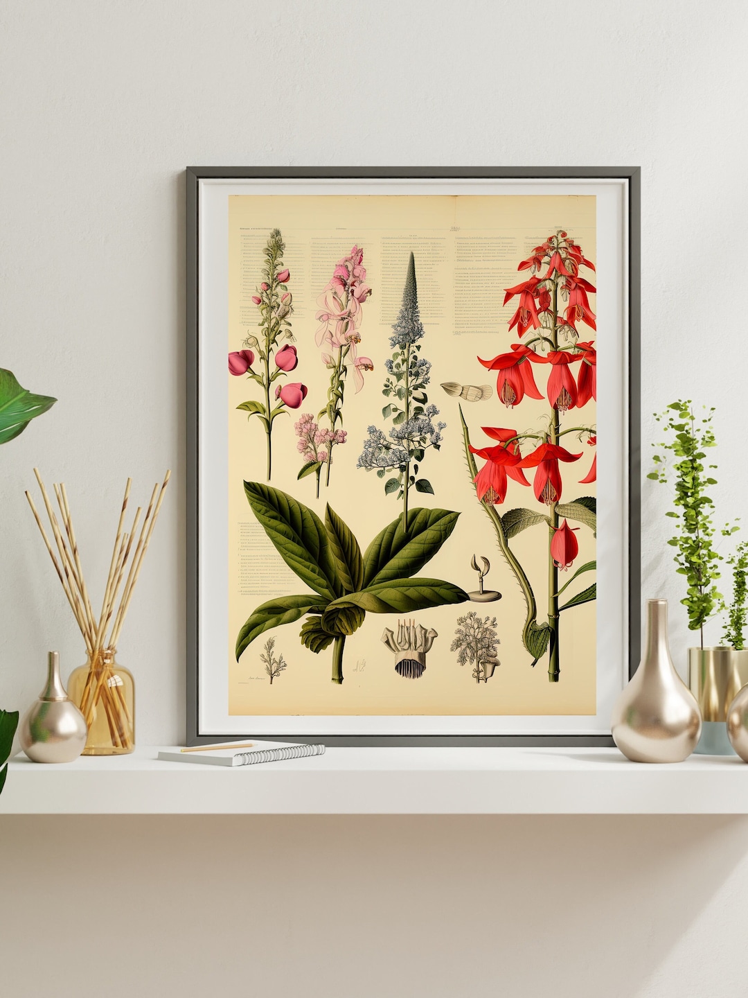 Vintage Botanical Print Botanical Poster Kitchen Decor Botanical Plant ...