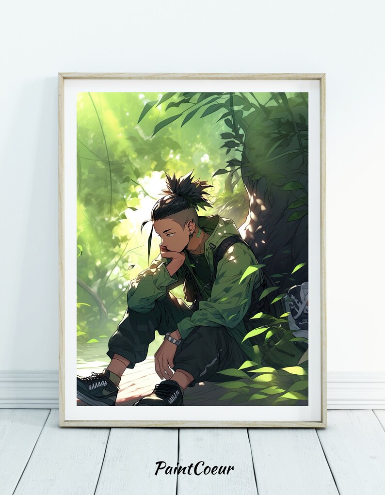 Manga Poster Anime Manga Panel Decor Anime Digital Art Printable Poster ...