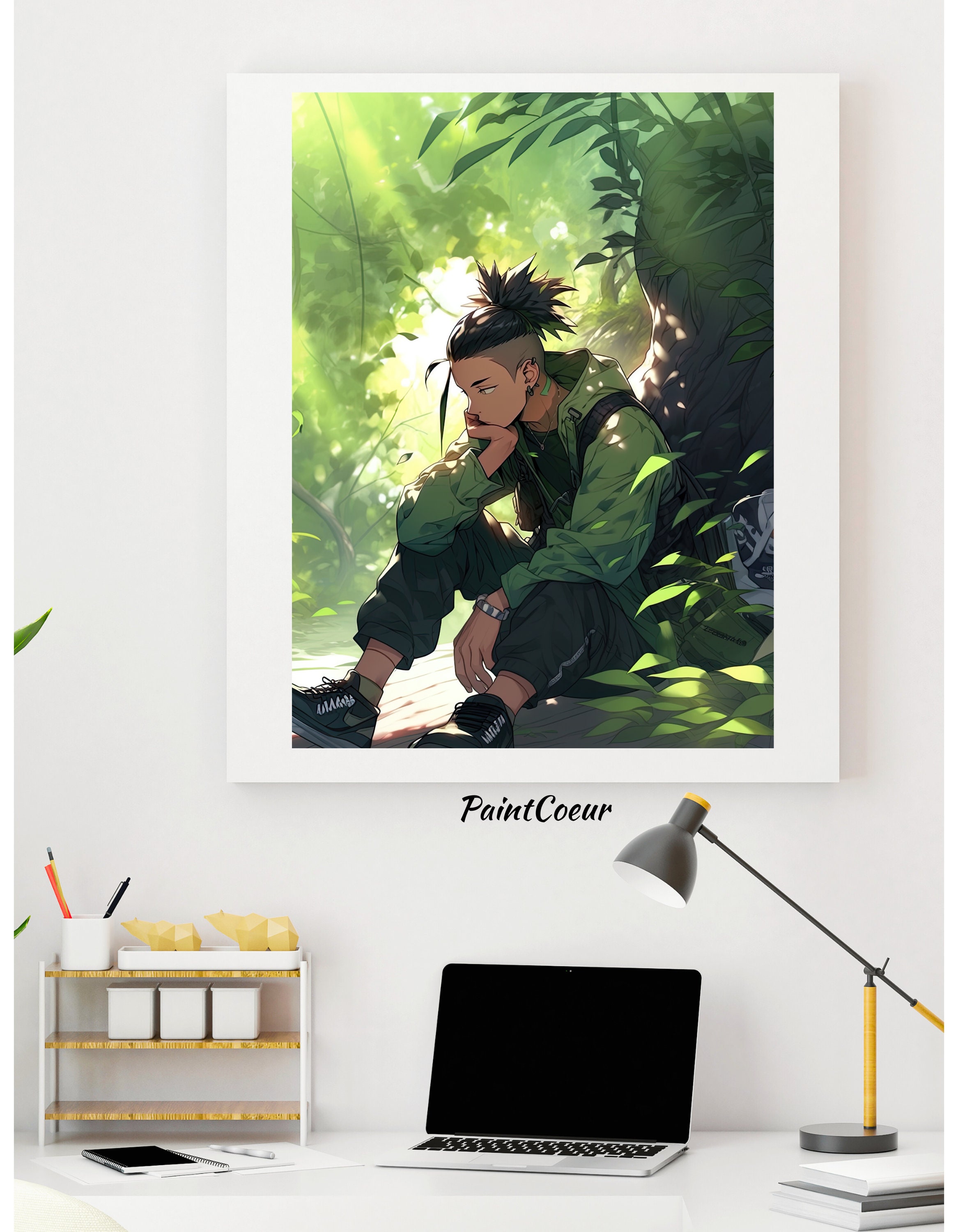 Manga Poster Anime Manga Panel Decor Anime Digital Art Printable Poster ...