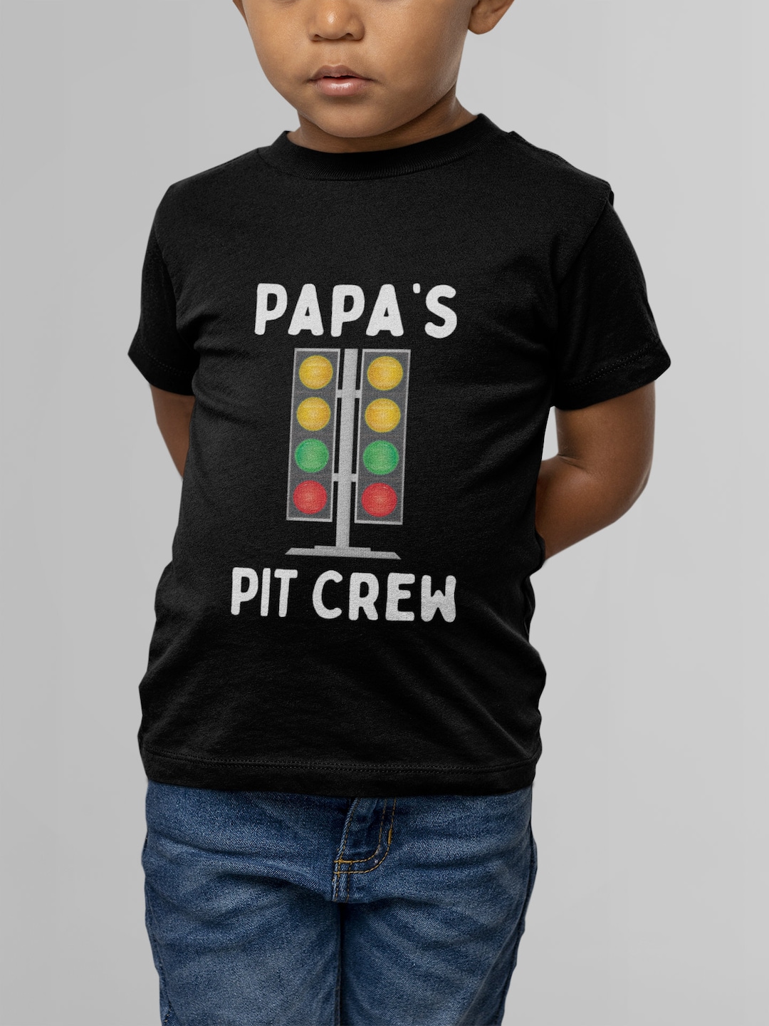 Papa's Pit Crew - Drag Racing T-shirt - Etsy