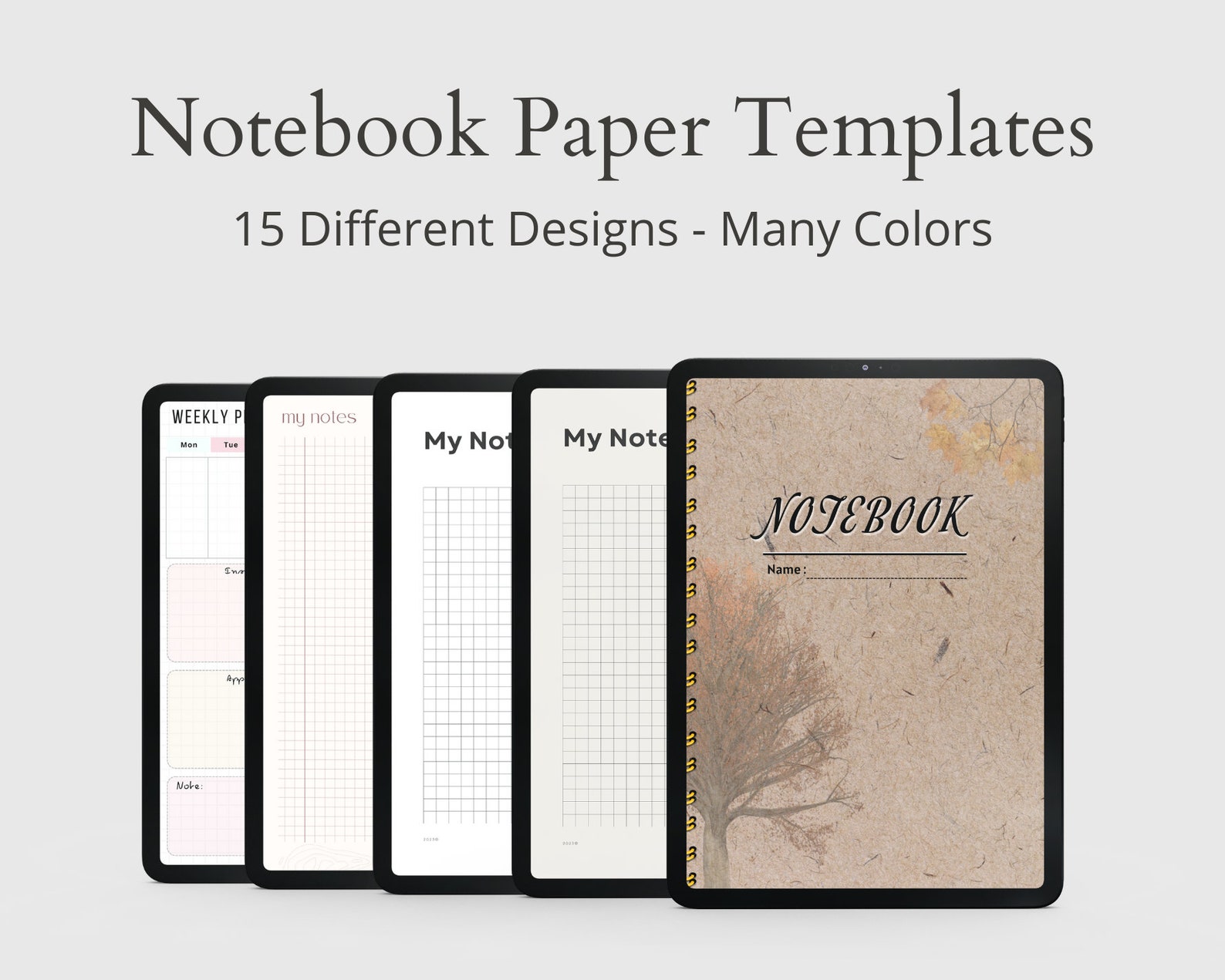 Notebook Paper PNG, PDF || Digital Download - School Paper Instant ...