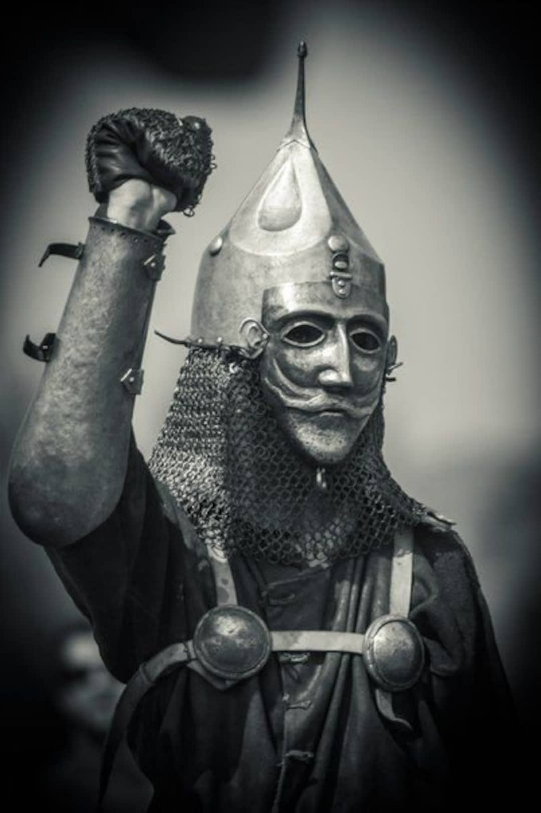 Medieval Knight Mask Ottoman Empire Helmet With Chain Mail Hallween ...