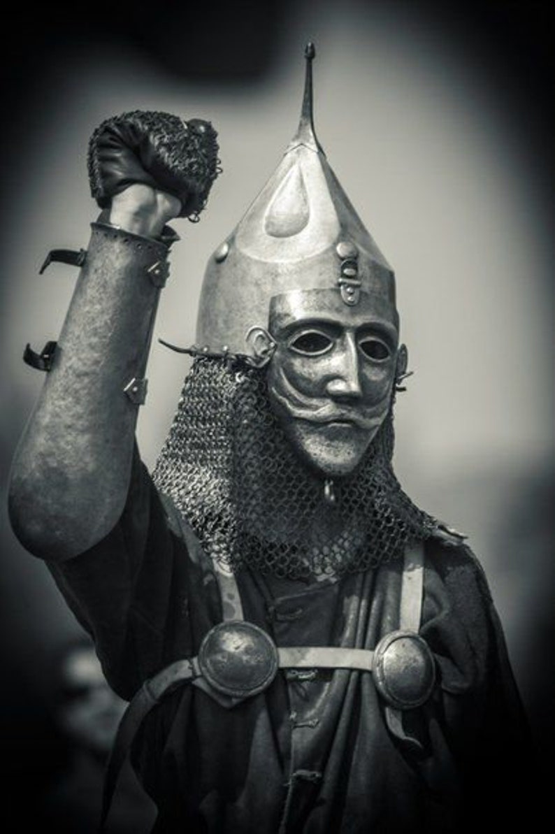 Medieval Knight Mask Ottoman Empire Helmet With Chain Mail - Etsy