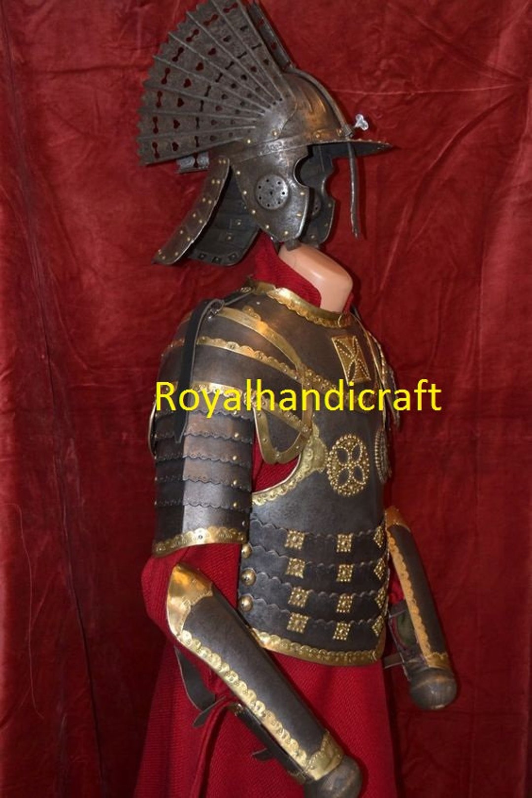 Medieval Upper Body Armor Breastplate Armor Suit 18 Gauge Steel Full ...