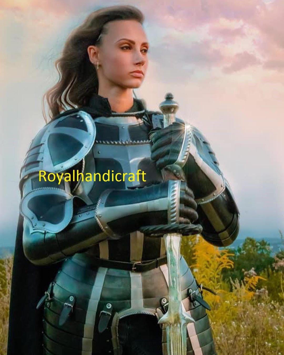 Medieval Woman Lady Armor With Armor, Female Knight, Warrior Girl Set ...